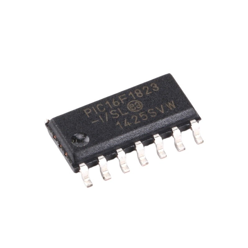 8-Bit Microcontroller MCU PIC16F1823-I/SL Black Microcontroller