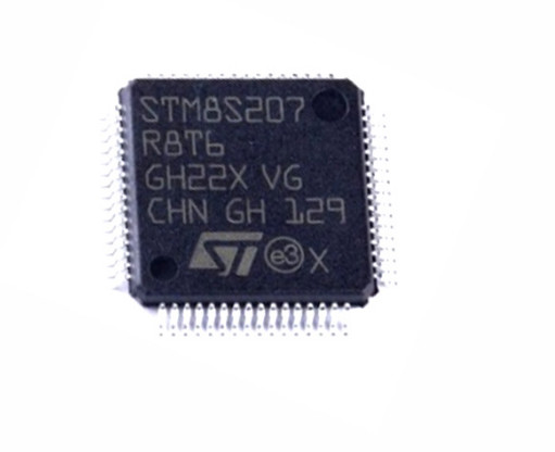 MCU 24MHz, 8-Bit MCU LQFP-64 STM8S207RBT6 Suitable for smart door lock and fingerprint lock scheme